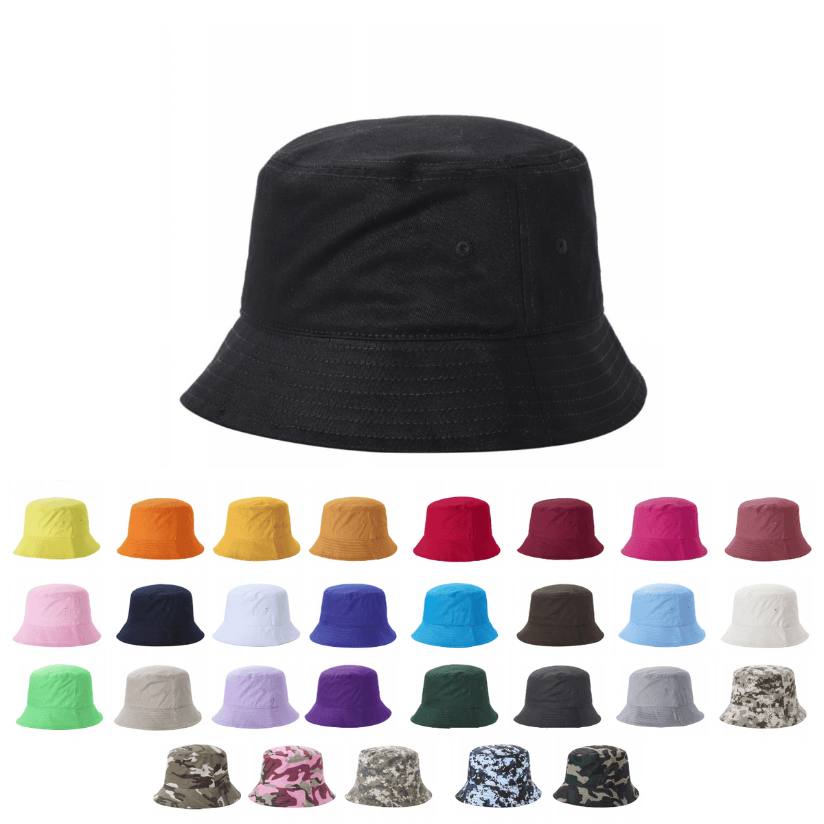 BUC - Bucket Solid Hat – Waycap INC